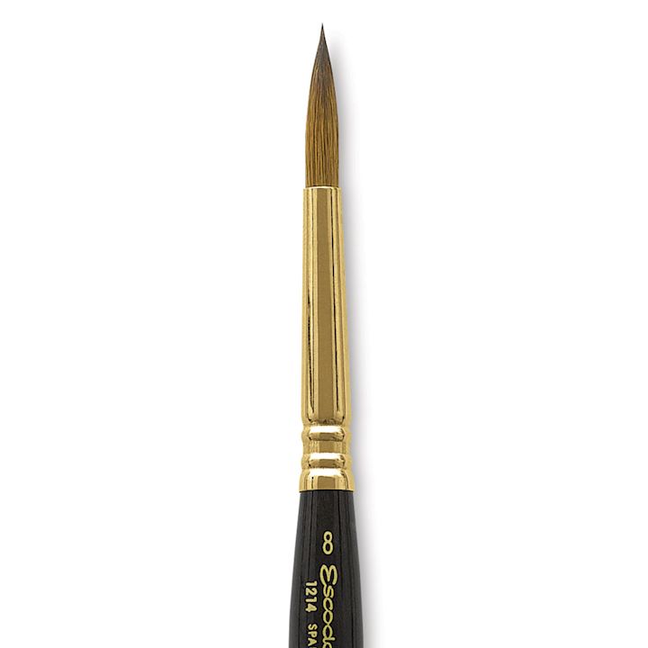 Escoda Reserva Kolinsky-Tajmyr Sable Brush - Pocket Round, Short Handle ...