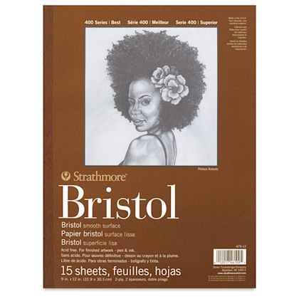 Strathmore Bristol Pad - 9" x 12", 2 Ply, Smooth, 15 Sheets | BLICK Art ...