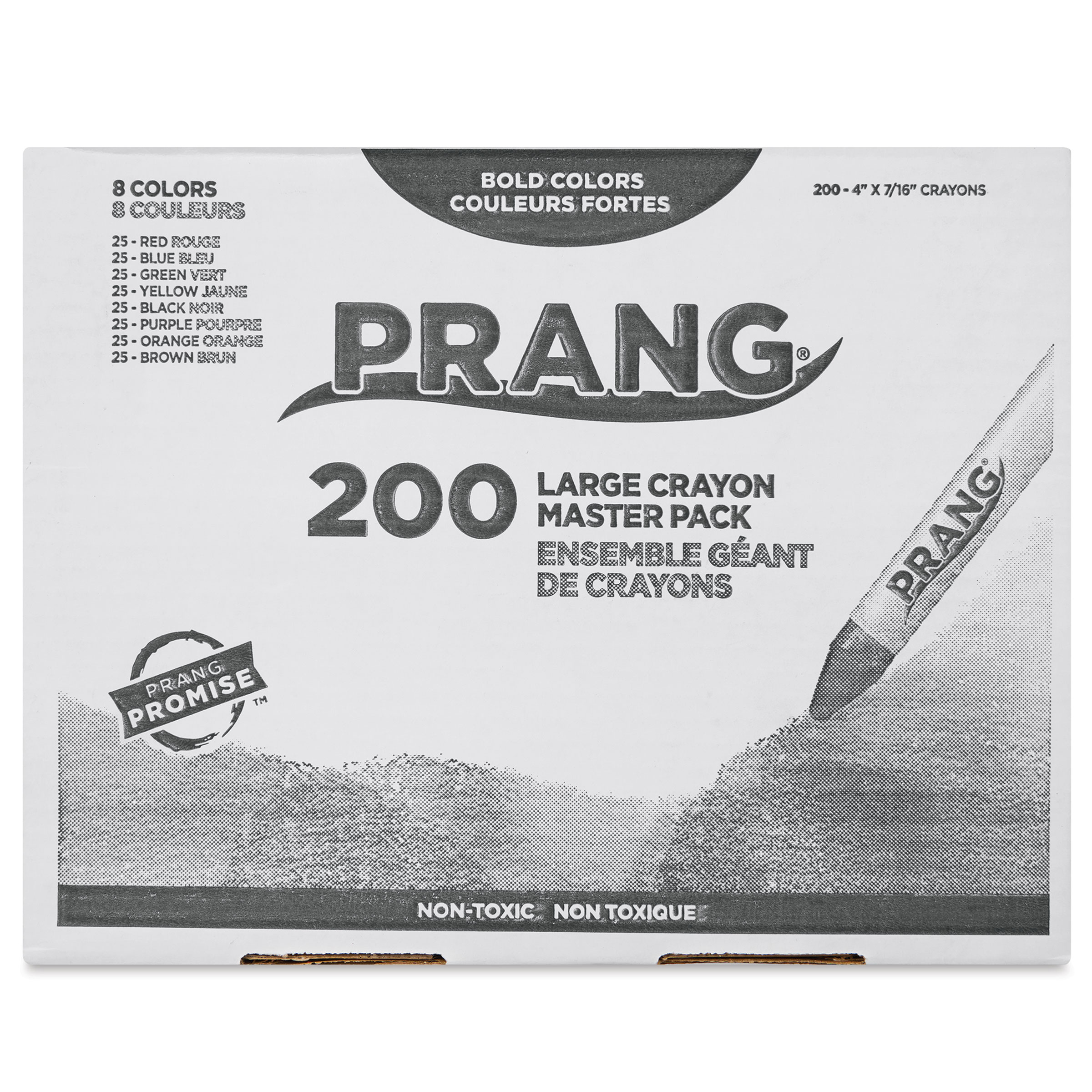 Prang Large Crayons - Master Pack, Pkg of 200, 8 Colors | BLICK Art ...