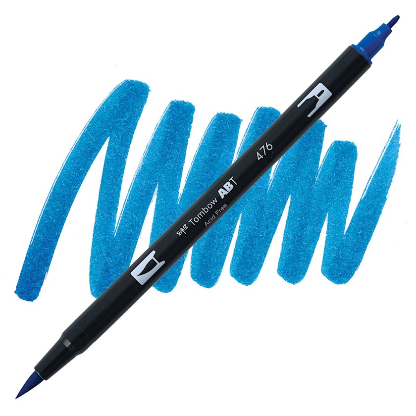 Tombow Dual Brush Pen - Cyan Blue | BLICK Art Materials