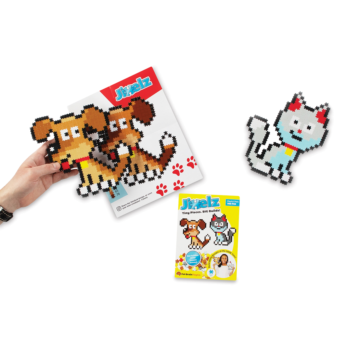 Fat Brain Toys Jixelz - Playful Pets, 700 pieces | BLICK Art Materials