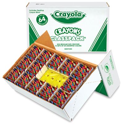 Crayola Regular Crayon Classpack - Pack of 832, 64 colors | BLICK Art ...