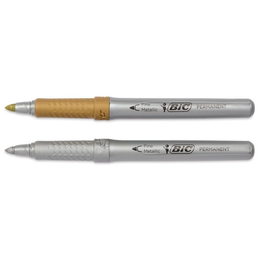 Bic Intensity Permanent Markers - Metallic Colors, Fine Tip, Set of 2 ...