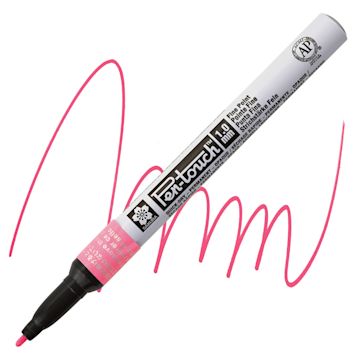 Sakura Pen-Touch Paint Marker - Fine Tip, Fluorescent Pink | BLICK Art ...