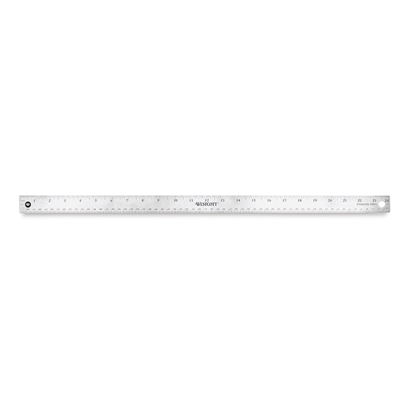Westcott Flexible Stainless Steel Ruler - 24", Flexible | BLICK Art ...