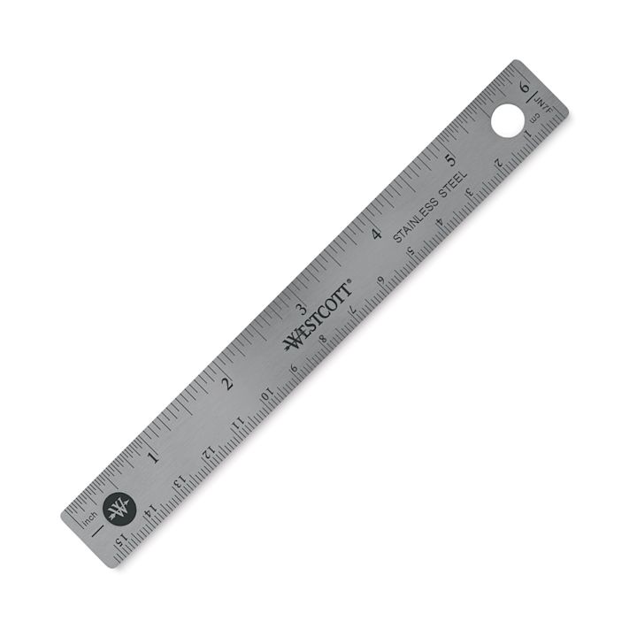 Westcott Flexible Stainless Steel Ruler - 6", Flexible | BLICK Art ...