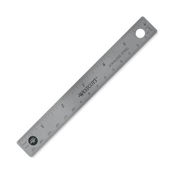 Westcott Flexible Stainless Steel Ruler - 6", Flexible | BLICK Art ...