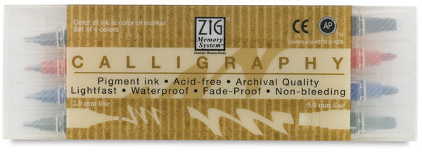Kuretake Zig Memory System Twin Tip Calligraphy Marker Sets | BLICK Art ...