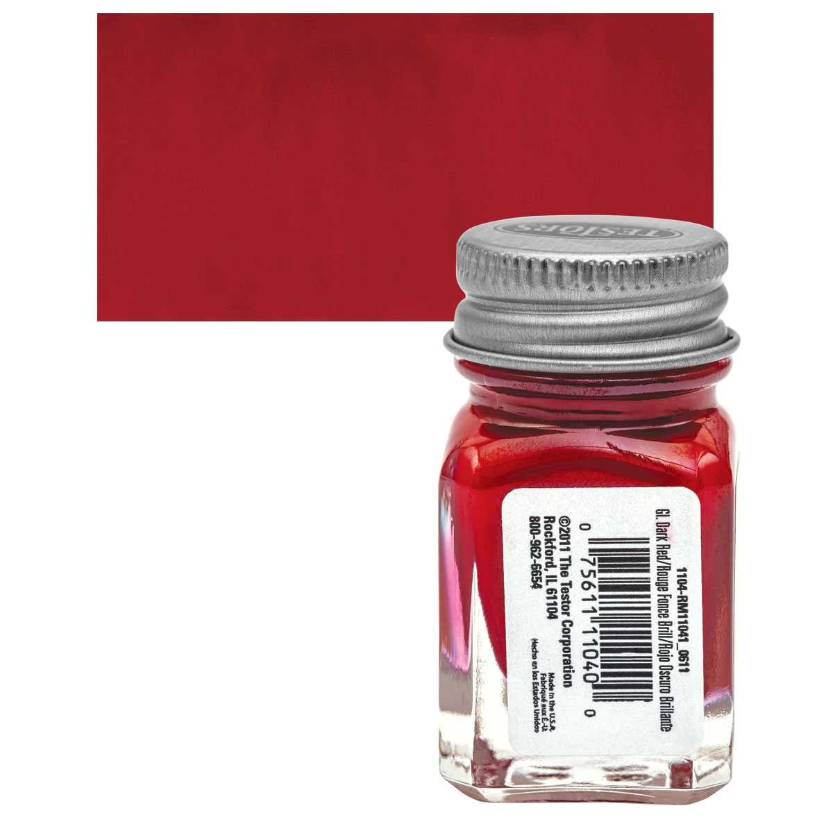 Testors Enamel Paint - Dark Red, 1/4 oz bottle | BLICK Art Materials