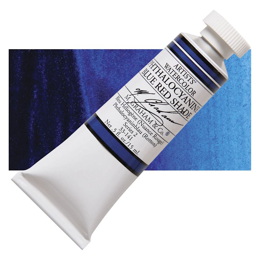 M. Graham Artists' Watercolor - Phthalo Blue Red Shade, 15 ml Tube ...