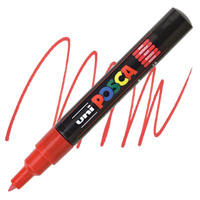 Uni Posca Paint Marker - Red, X-Fine, Bullet Tip, 0.7 mm | BLICK Art ...