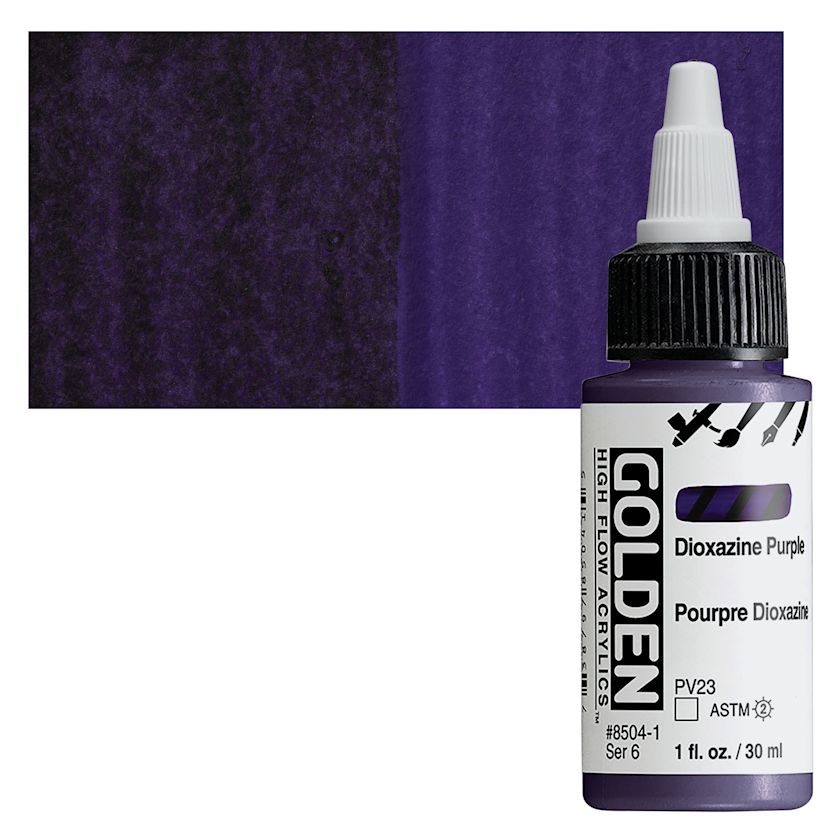 Golden High Flow Acrylics - Dioxazine Purple, 1 oz bottle | BLICK Art ...