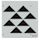 Stencil1 Stencil - Staggered Triangle, Repeat Pattern, 11" x 11 ...