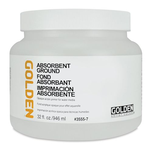 Golden Absorbent Ground - White, Quart | BLICK Art Materials