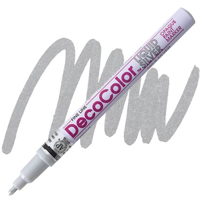 Decocolor Paint Marker - Silver, Fine Tip | BLICK Art Materials
