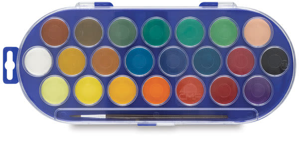Richeson Opaque Watercolor Pan Set - Set of 22 | BLICK Art Materials