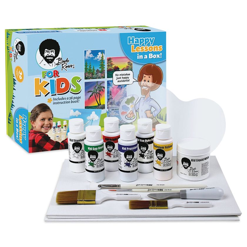 Bob Ross Kids Lessons in a Box | BLICK Art Materials
