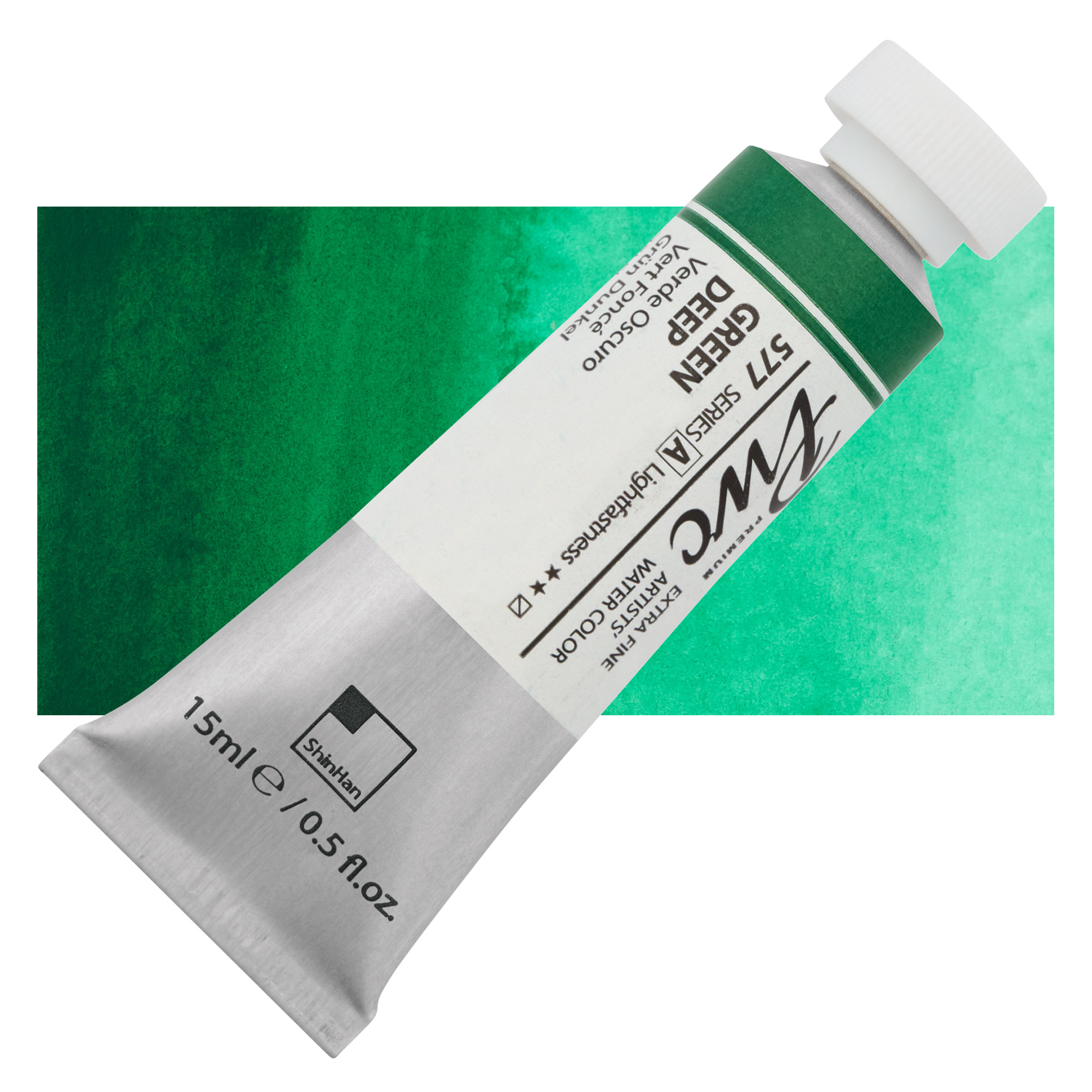 PWC Extra Fine Professional Watercolor - Green Deep, 15 ml, Tube | BLICK Art Materials