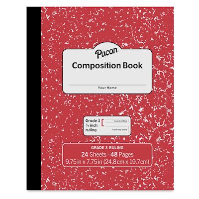 Pacon Primary Composition Notebook - Grade 3, 24 Sheets | BLICK Art ...