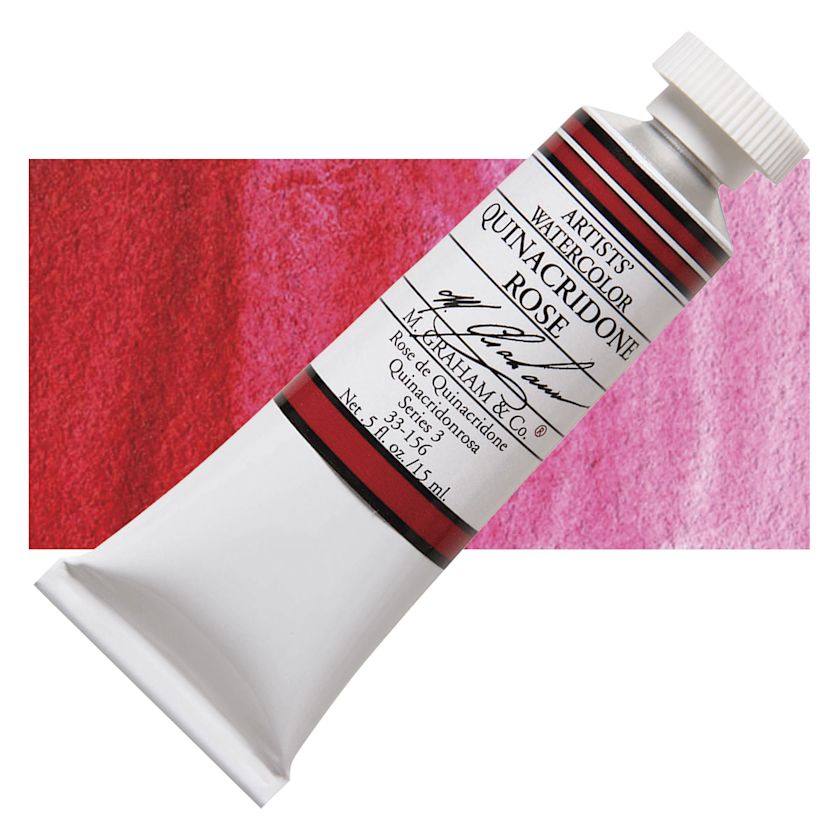 M. Graham Artists' Watercolor - Quinacridone Rose, 15 ml Tube | BLICK ...