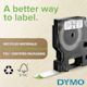 Dymo Label Maker Refill Tape - Black Front, White Background, 23 ft ...