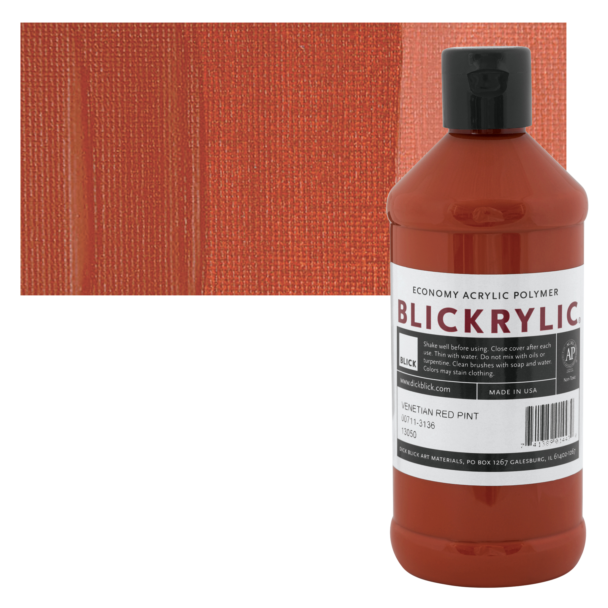 Blickrylic Student Acrylics - Venetian Red, Pint | BLICK Art Materials