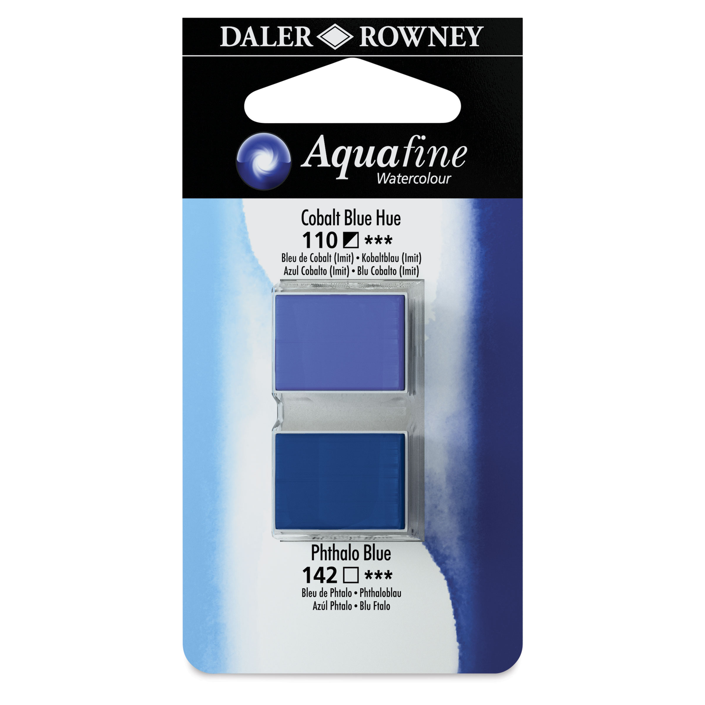 Daler-Rowney Aquafine Watercolors - Set of 2, Cobalt Blue Hue and ...