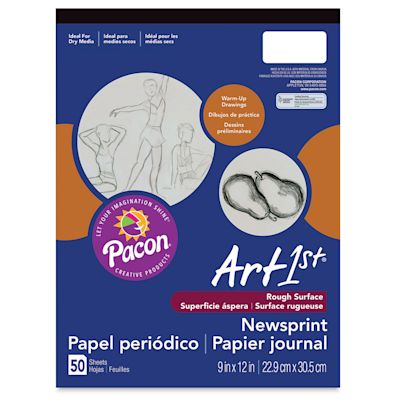 ART1st Newsprint Pad - 9" x 12", 50 Sheets | BLICK Art Materials