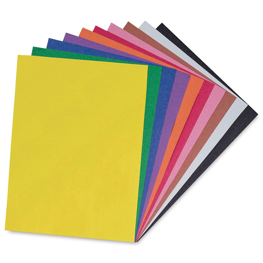 Prang Medium Weight Construction Paper - Assorted Colors, 9" x 12", Pkg ...