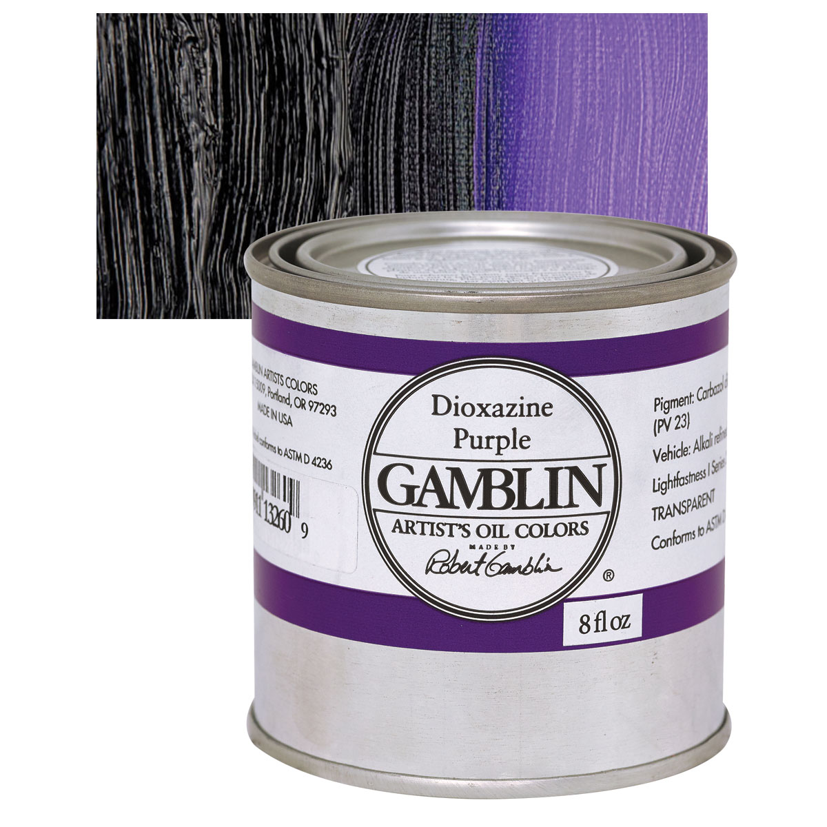 Gamblin Artist's Oil Color - Dioxazine Purple, 8 oz Can | BLICK Art ...