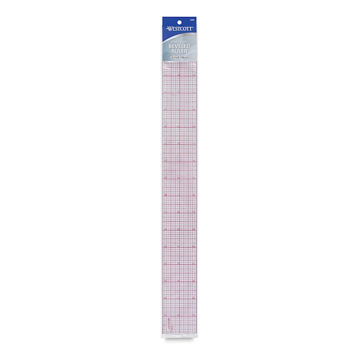 Westcott Plastic Ruler - 18", 8ths | BLICK Art Materials