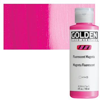 Golden Fluid Acrylic - Fluorescent Magenta, 4 oz bottle | BLICK Art ...