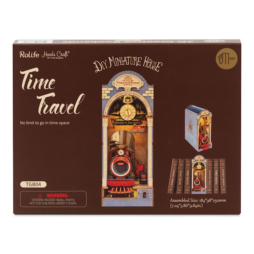 Rolife Time Travel DIY Book Nook Kit | BLICK Art Materials