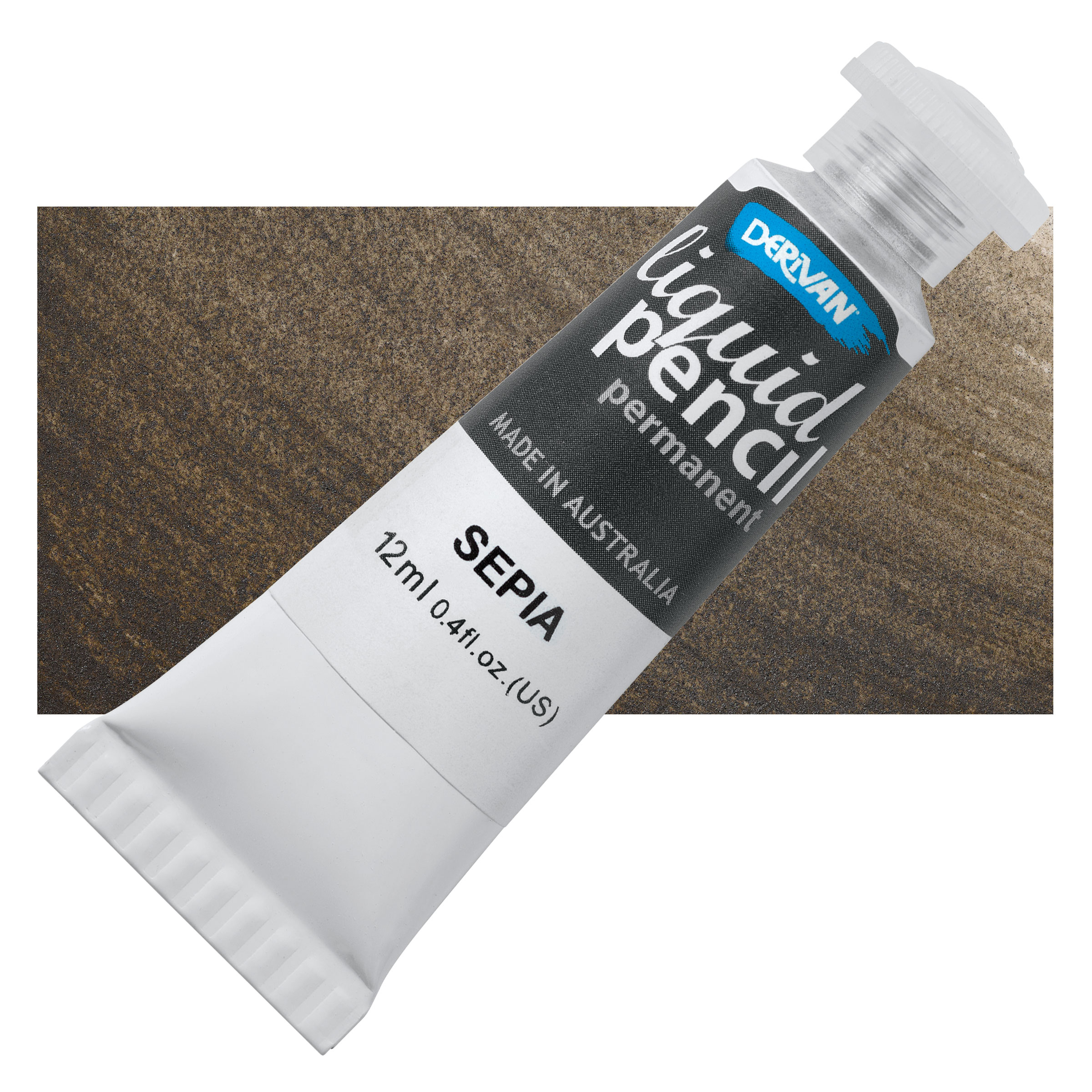 Derivan Permanent Liquid Pencil Tube - Sepia, 12 ml | BLICK Art Materials
