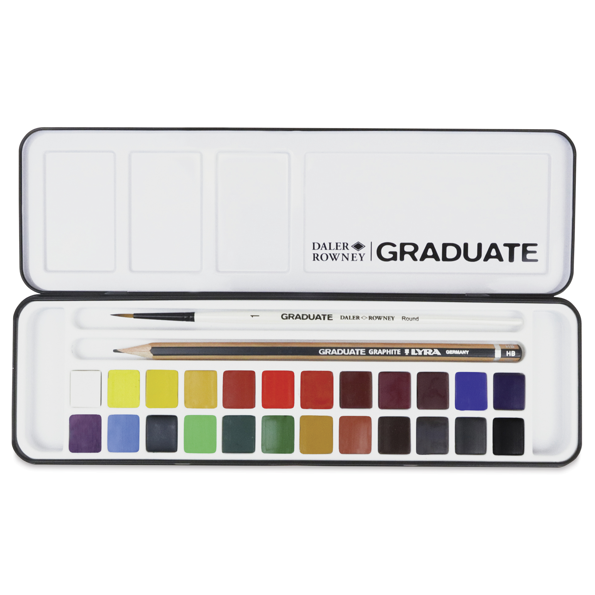 Daler-Rowney Graduate Watercolor Half Pans - Set of 24 | BLICK Art ...