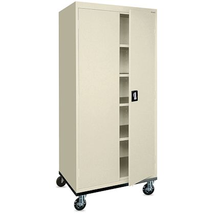 Mobile General Storage Cabinet - 36" x 24" x 78", Putty | BLICK Art ...