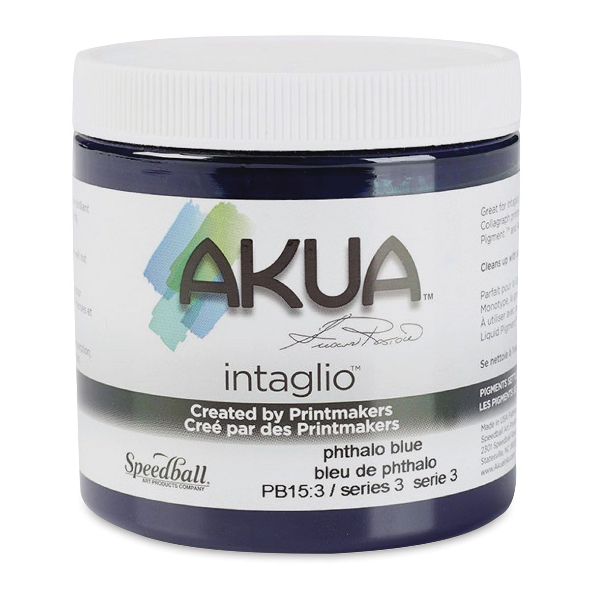 Akua Intaglio Ink - Phthalo Blue, 237 ml | BLICK Art Materials