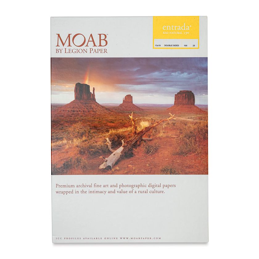 Legion Moab Entrada Digital Rag Paper - 13" x 19", Natural, 190 gsm ...