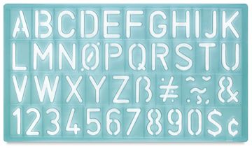 Westcott C-Thru Stencil Lettering Guides | BLICK Art Materials