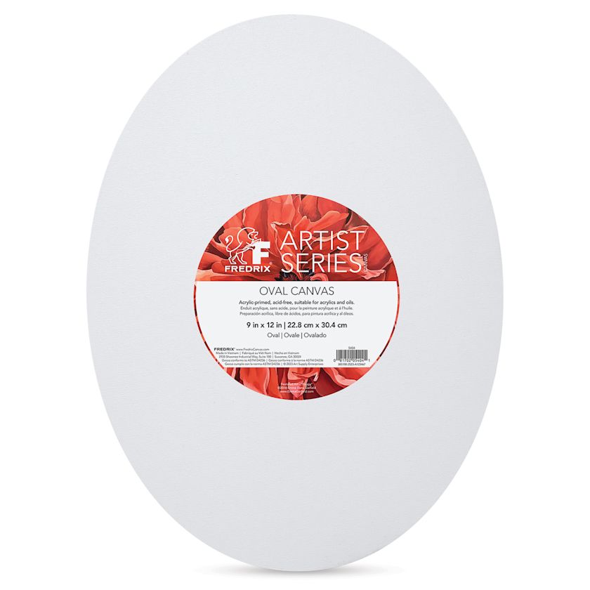 Fredrix Oval 5/8" Profile Cotton Canvas | BLICK Art Materials