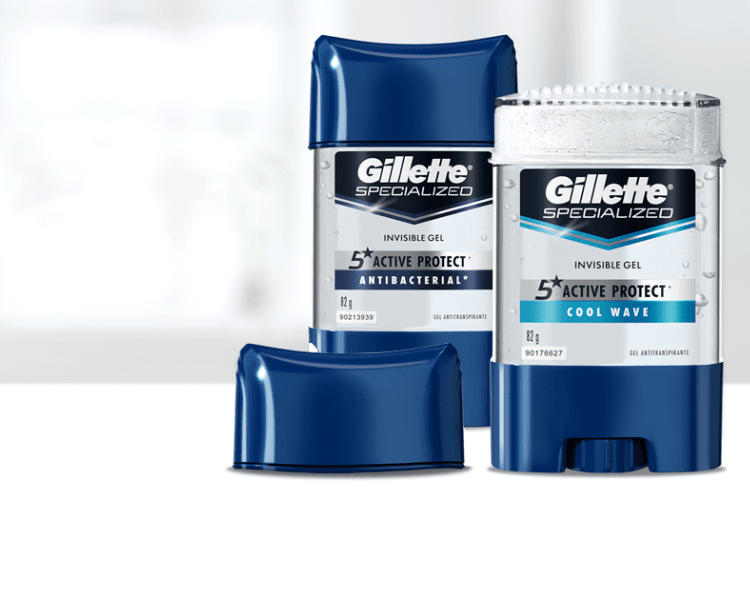 Antitranspirantes Gel Invisível | Gillette Brasil