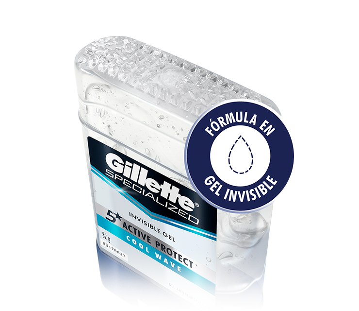 Gel Invisible Antitranspirante Clear Gel para Hombre | Gillette Latino