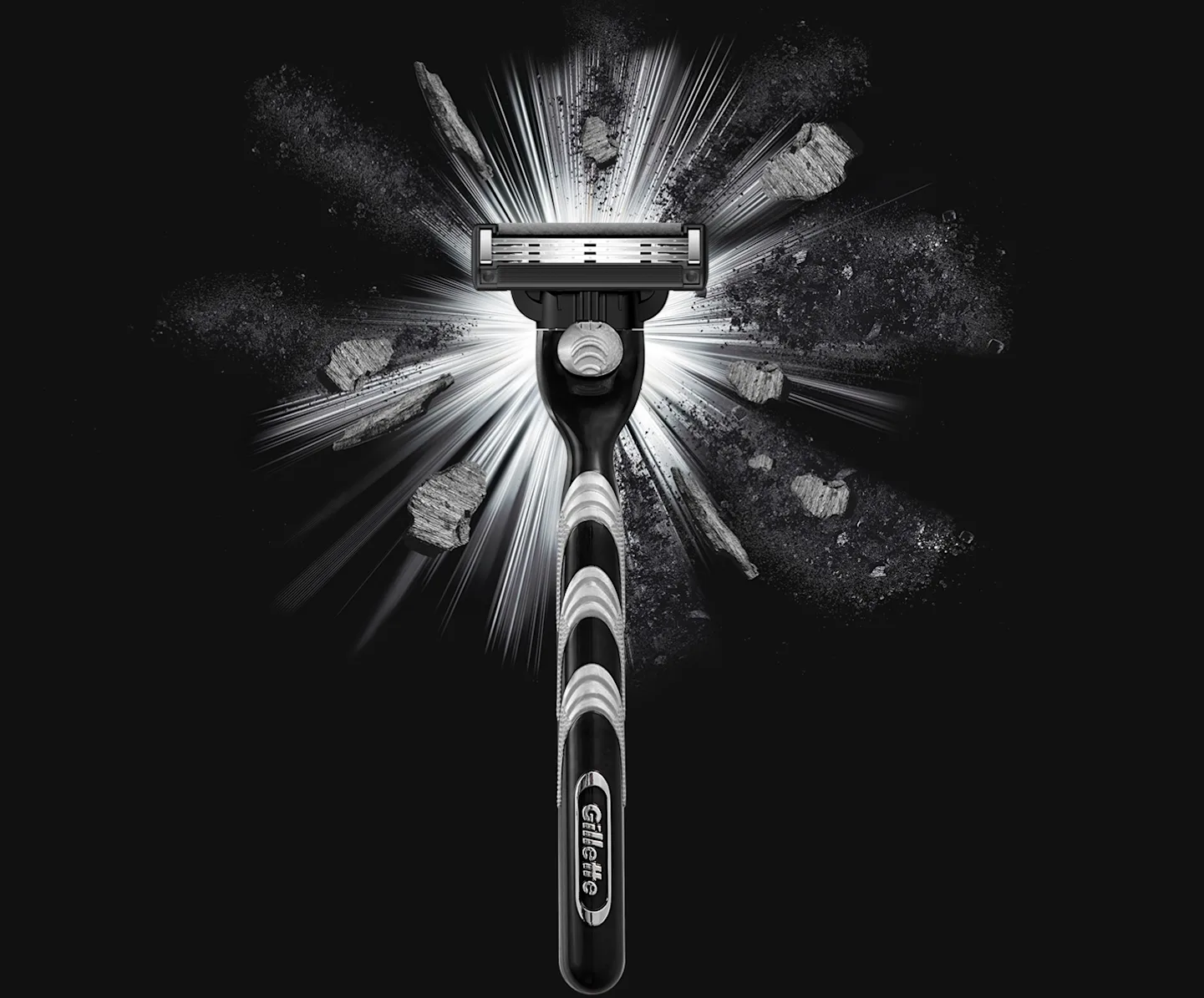 Aparelho de Barbear Gillette Mach3 Carbono