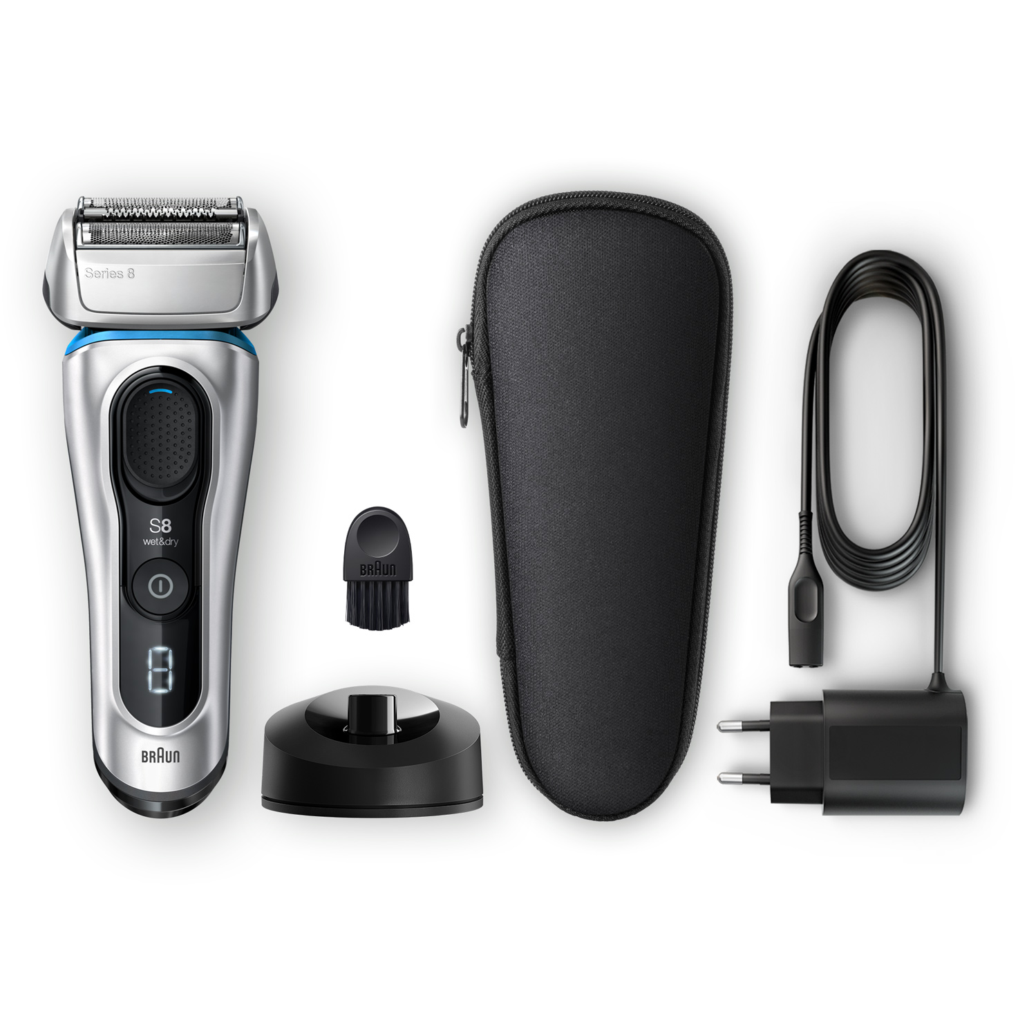 Braun Series 8 8350s silver electric shaving razor | Braun