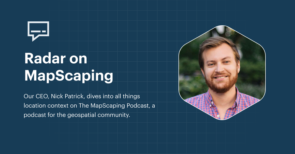Discussing all things location context on the MapScaping podcast ...