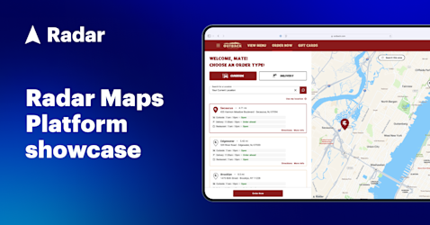 Radar Maps Platform showcase: Store locators, checkout forms, and more ...