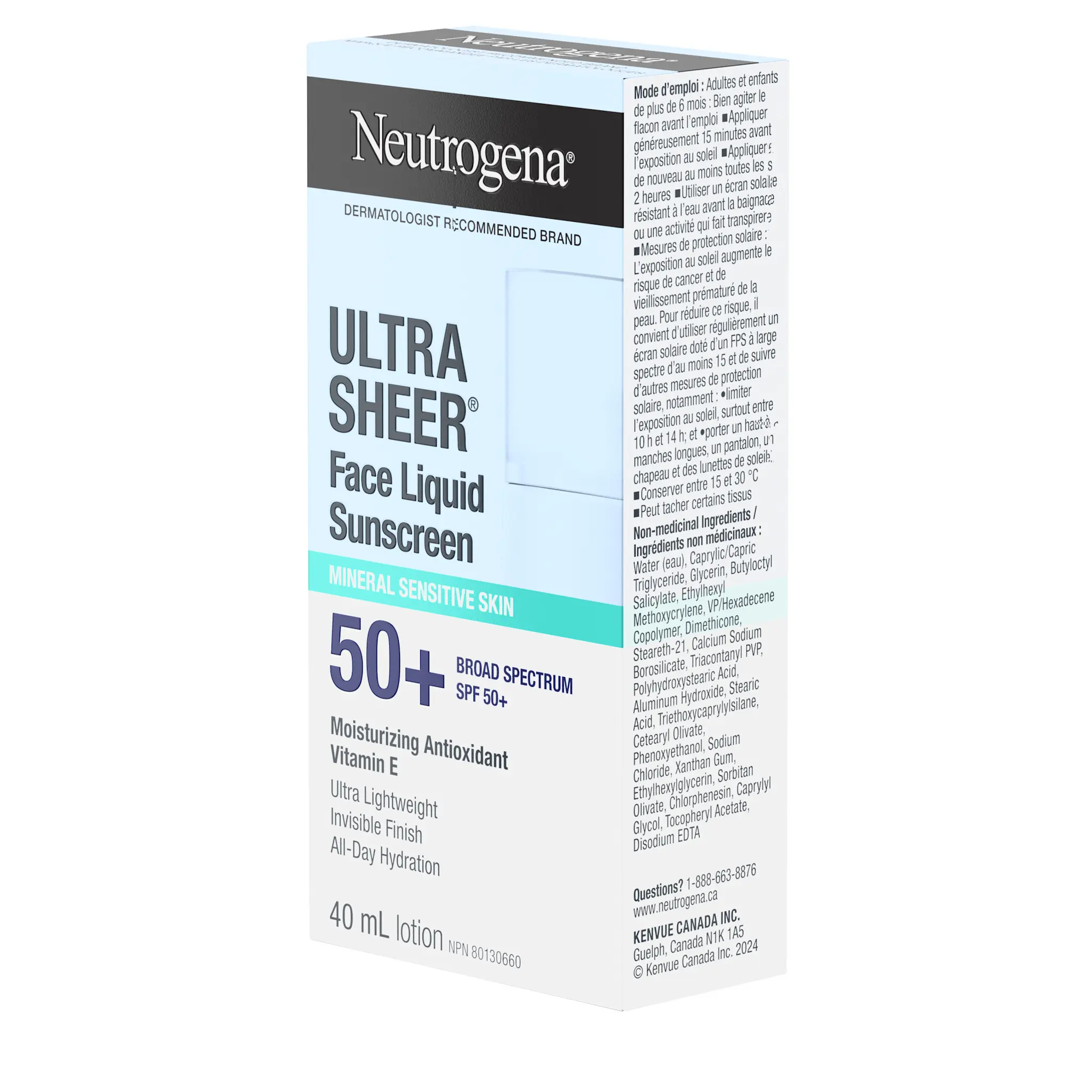 ULTRA SHEER® Face Sunscreen, SPF 50 | NEUTROGENA®