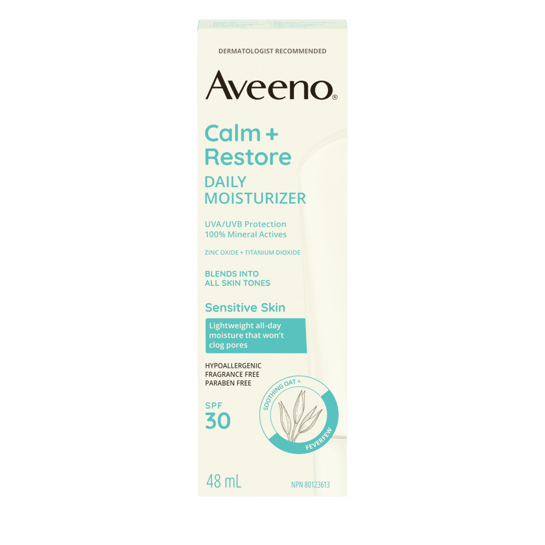 Calm + Restore Face Moisturizer, Mineral SPF 30 | AVEENO