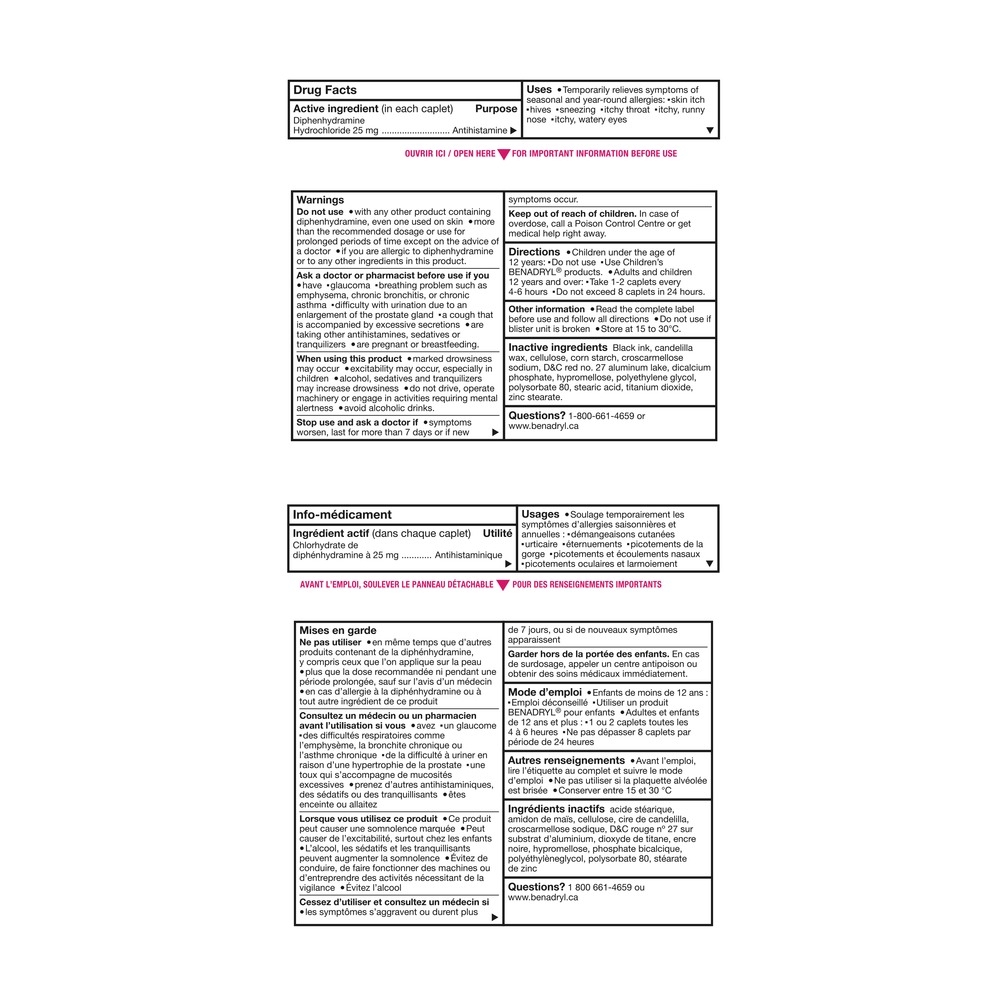 BENADRYL® Allergy Caplets | BENADRYL® Canada