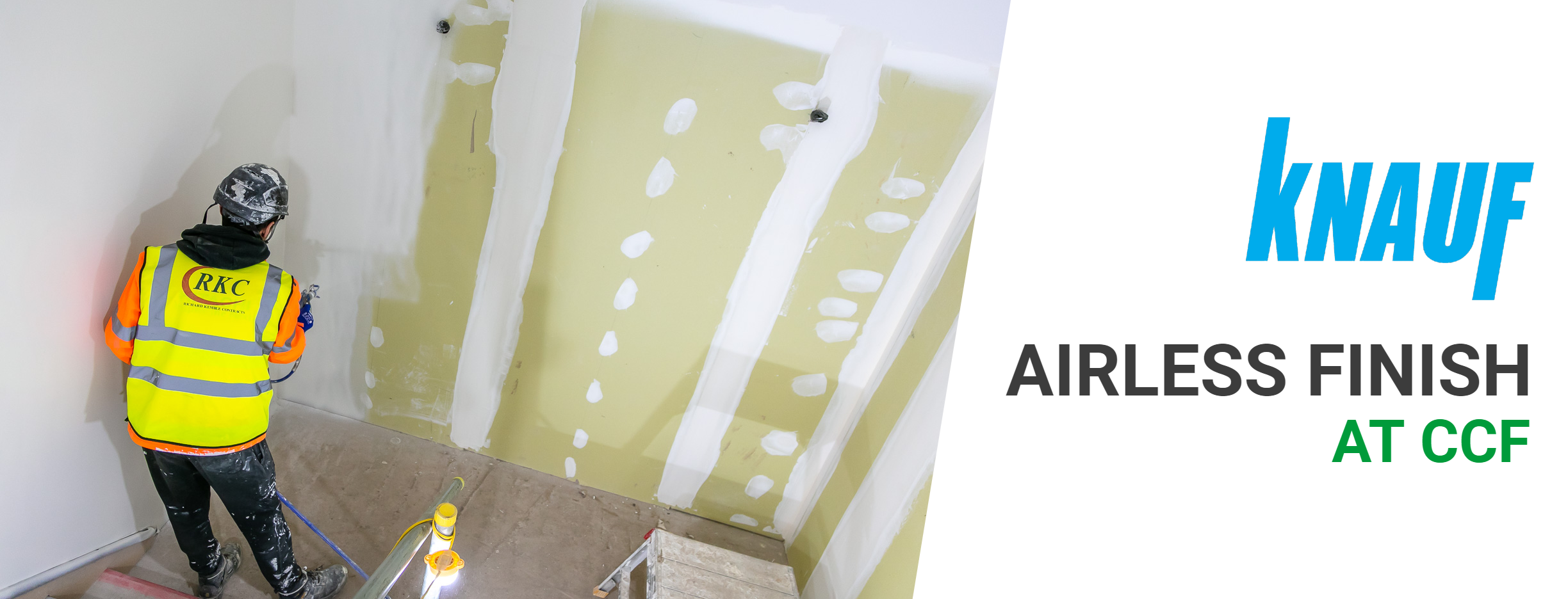 A LEVEL 5 FINISH WITH MINIMUM EFFORT with Knauf Airless Finish